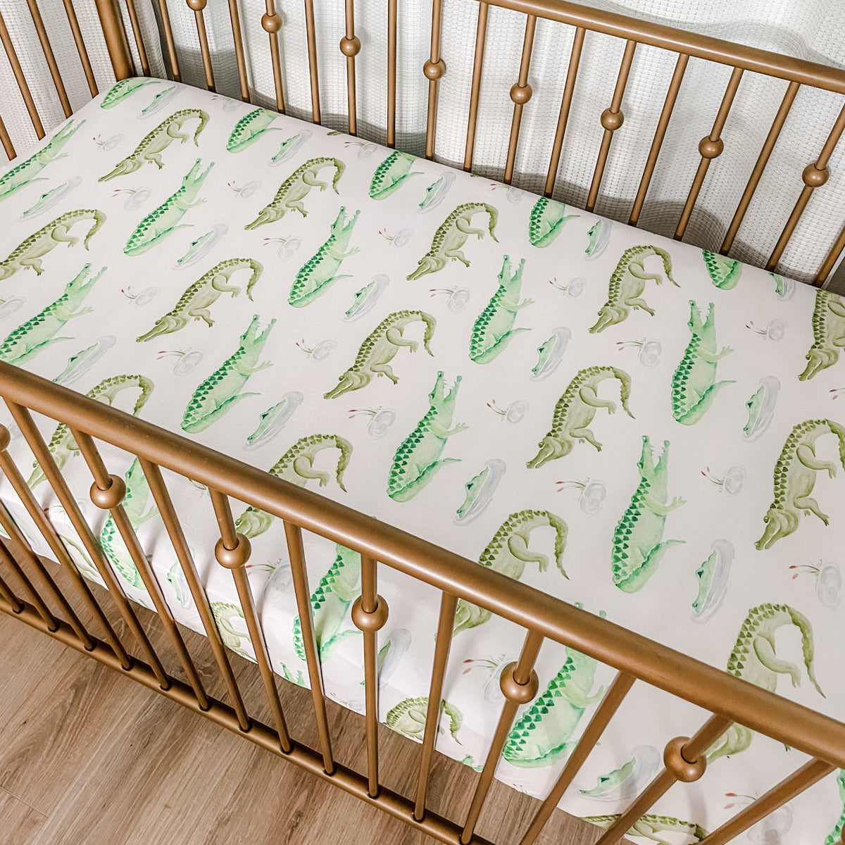 Alligator Crib Sheets – Florida Kid Co.