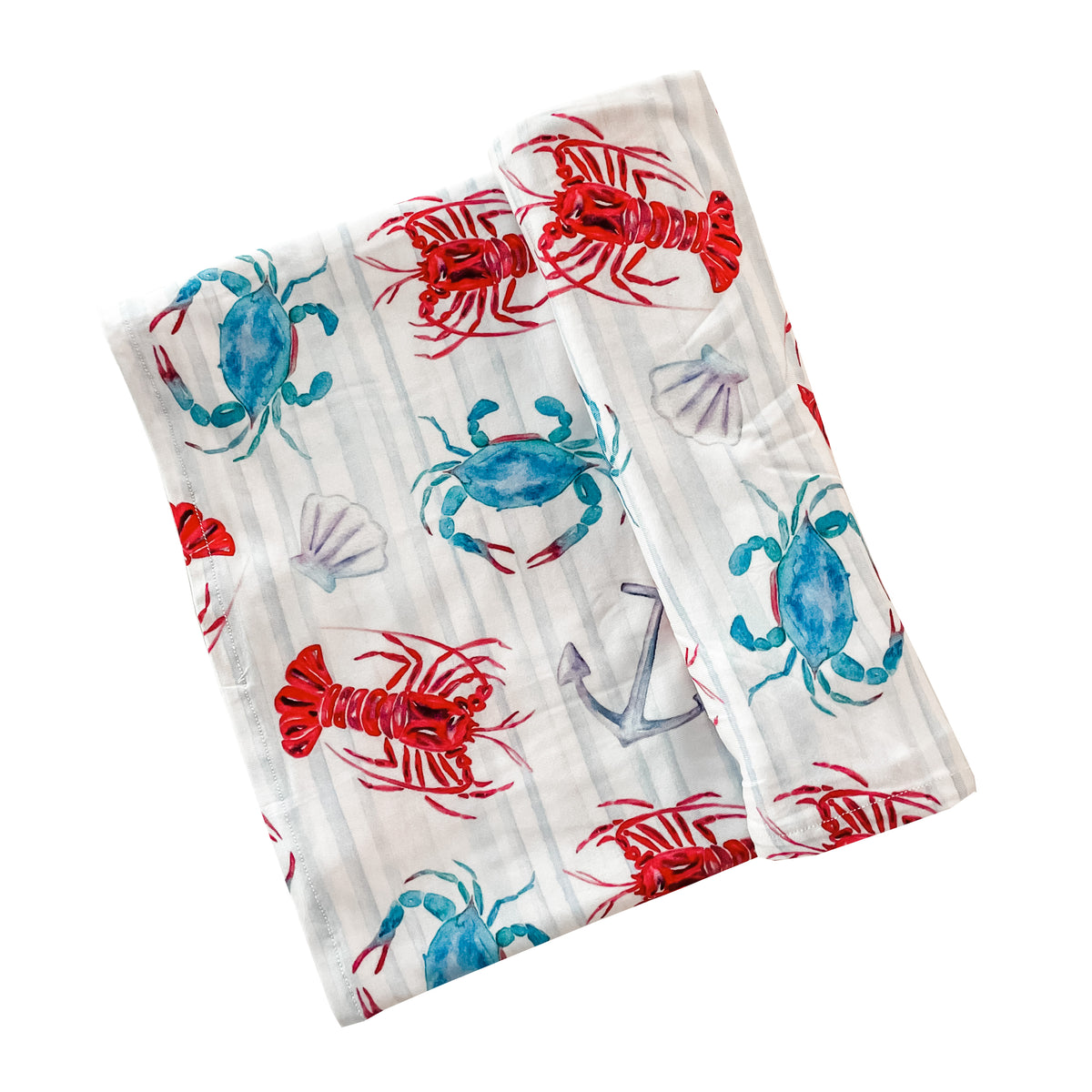 Lobster & Crab Knit Swaddle – Florida Kid Co.